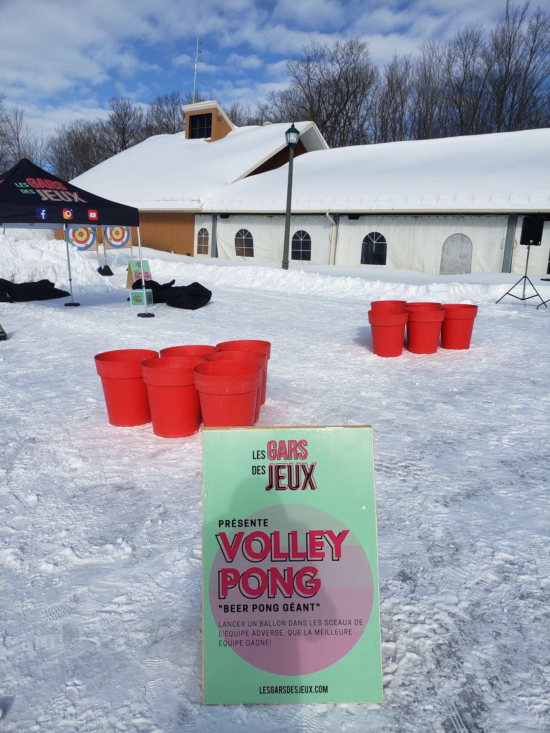 Volley Pong Géant - Location de jeux géants Les gars des jeux